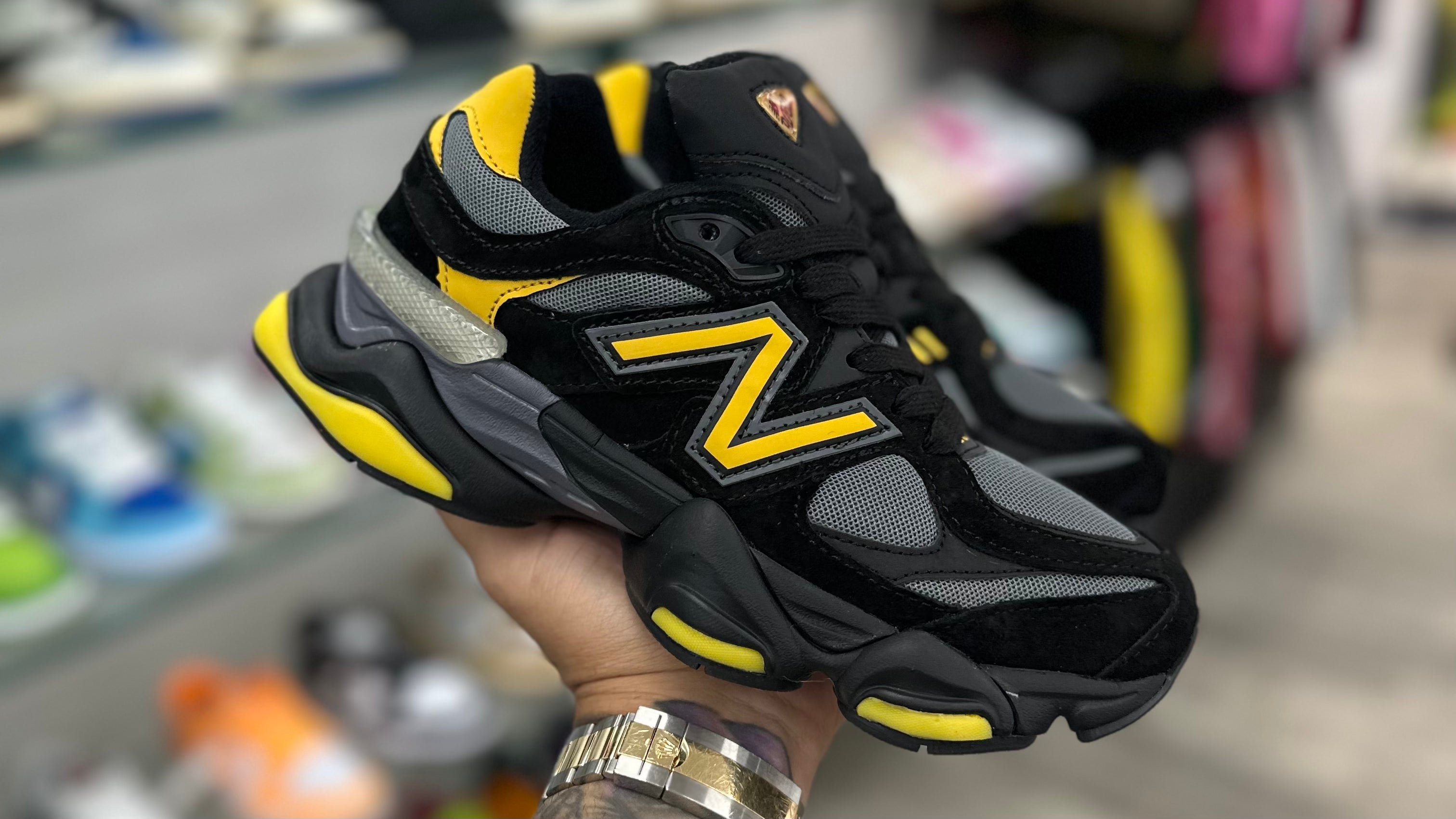 New Balance 9060 Yellow/Black – Jemyk's Boutique
